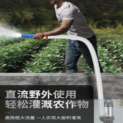 新品无刷直流潜水泵48V60V72CV高扬程家用电动电瓶车农用抽水机抽