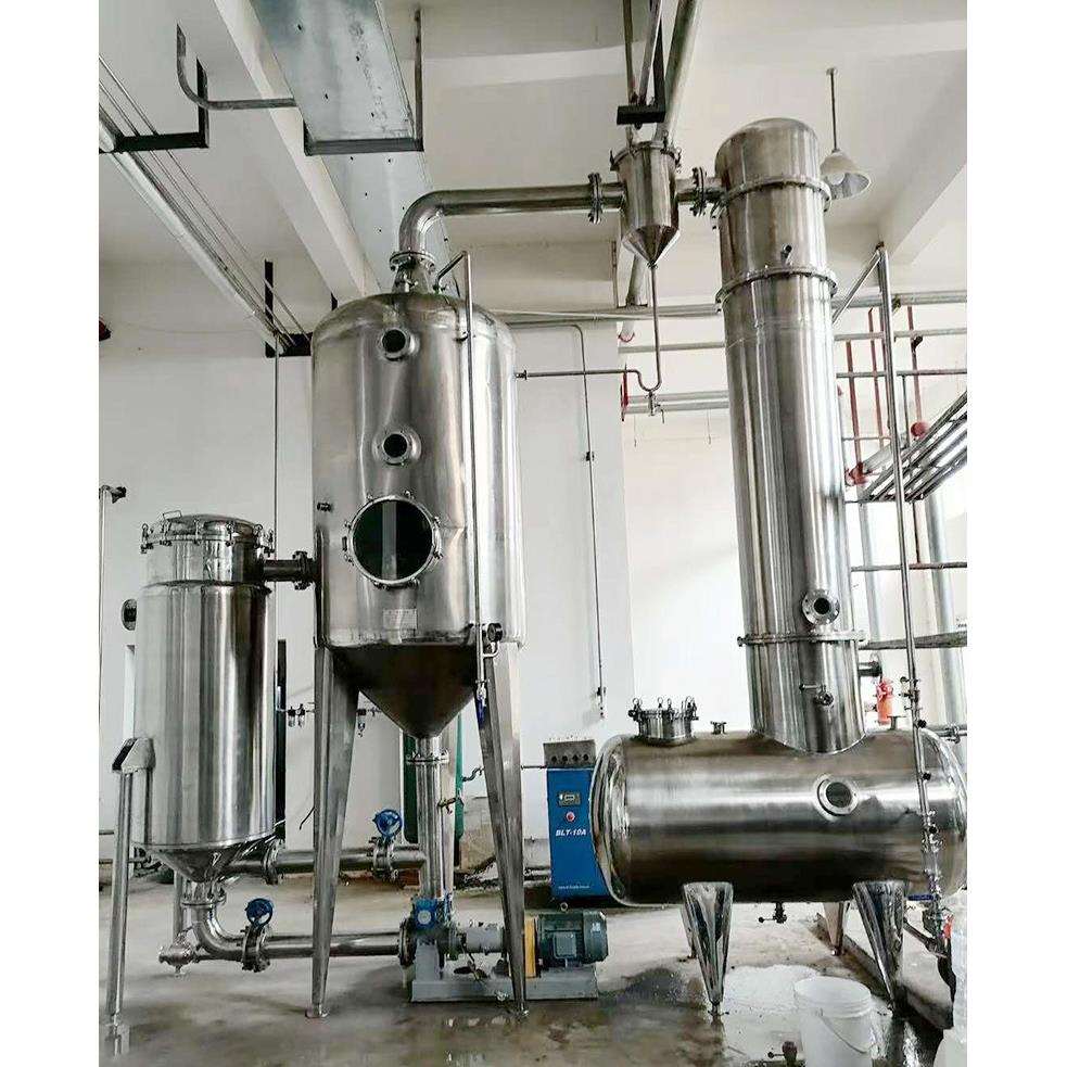 产销供应浓缩提取双效三效多效降膜强制循环蒸发器制药设备