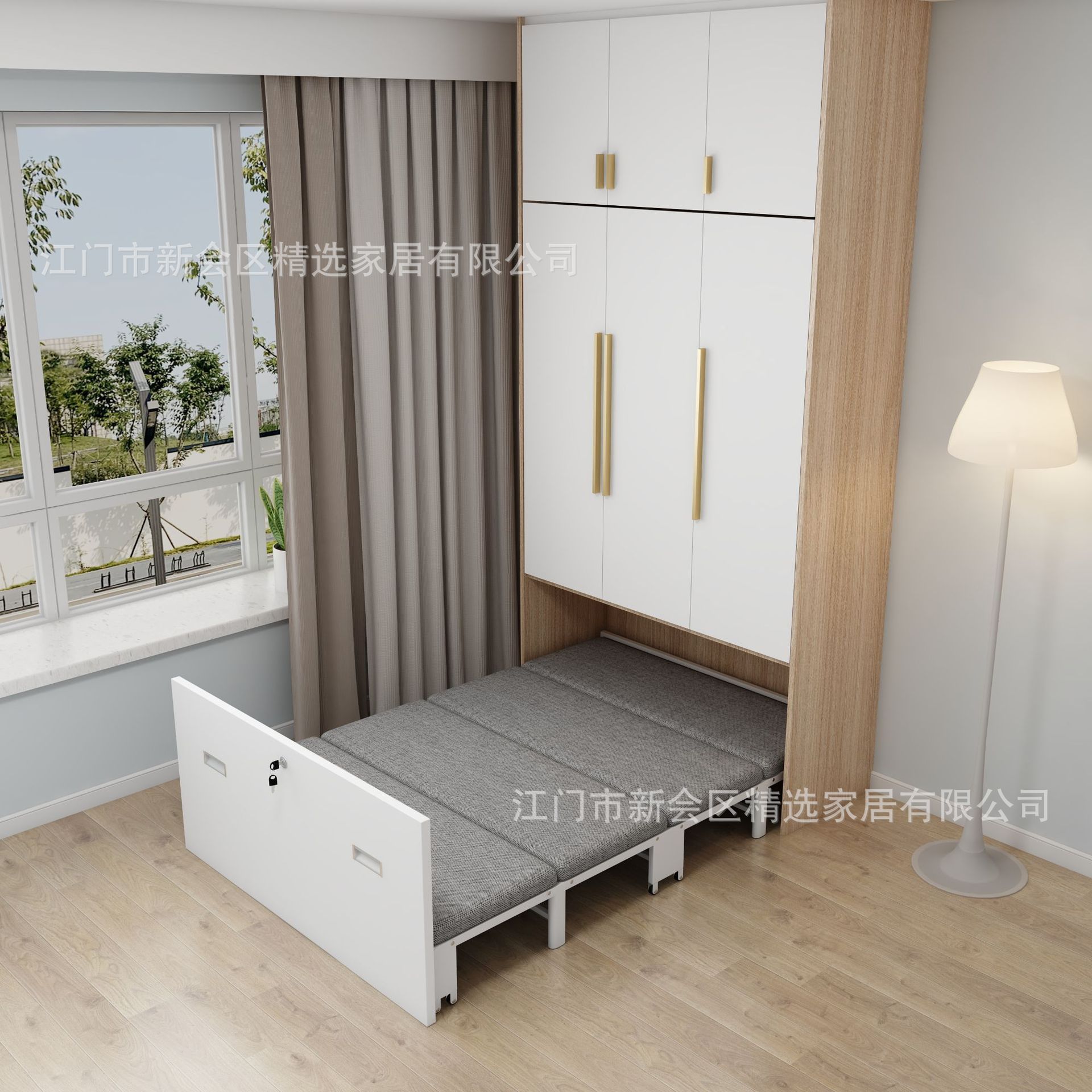 入柜式隐形床折叠床多功能家用午睡组合伸缩床小户型推拉简易批发