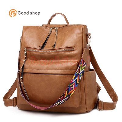 Fashion pu Leather Ladies Backpack Women Girls Shoulder Bag