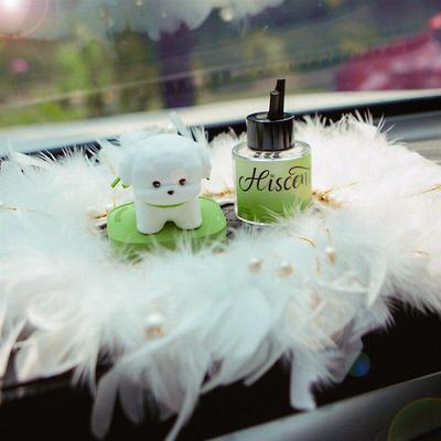 可爱比熊小狗车载香薰水摆件汽车内中控台上装饰品可爱女创意礼物