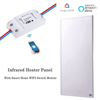 600W Smart Home Infrared Heater Panel WLifi Wireless Switch