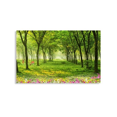 极速自然a山水风景画壁纸海报自黏贴纸草原壁画壁纸卧室客厅背景