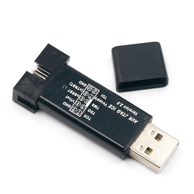 新品usb AVR JTAG ICE 仿真B器 AVR-USB下载器 下载线 金属外壳宽