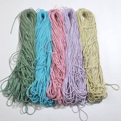 爆款发圈辅料2.5-3.0mm罗圈螺旋扭转宽松紧带头绳绳子高弹力diy原