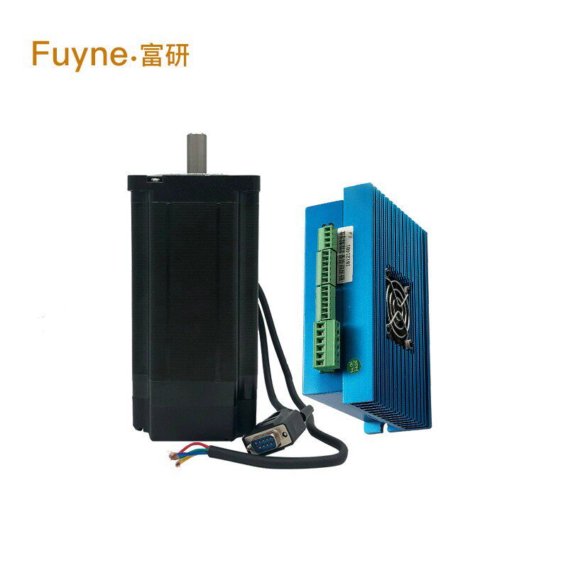 厂家86高转速闭环步进电机套装4.5N/8.5N/12NM带刹车驱动器HBS86H
