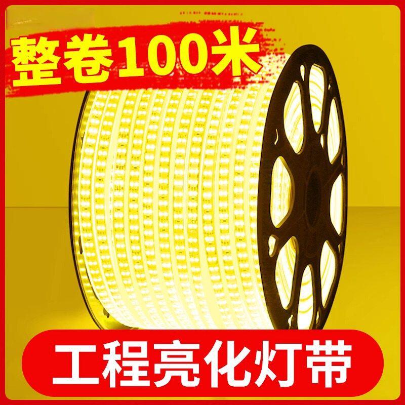 户外防水霓虹硅胶软灯带柔性灯条220v高压超亮室外氛围跑马灯LED