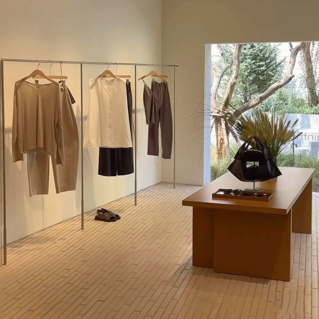 服装店买手店收银台吧台中岛柜流水台陈列柜展示台中古风胡桃木