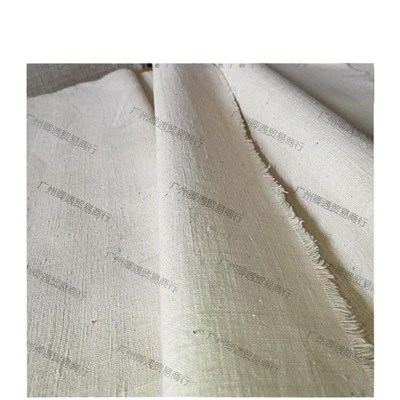 纯棉纯手工织土布老粗布白胚布木染F蜡染蓝染材料扎染刺子绣布料