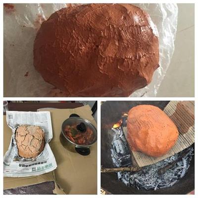 极速红泥土专用泥黄泥红土泥材料家用耐火腌O制红土叫花鸡咸鸡蛋