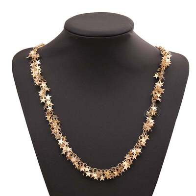 极速Handmade star style tallmatch dualuse metal long necklac
