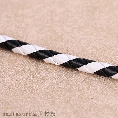极速Leather rope woven leatherA rope PU leather woven round