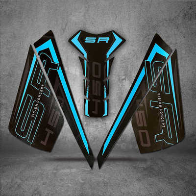 春风机车450SR摩托车油箱防滑磨砂贴花防水防晒贴纸 车身贴画拉花