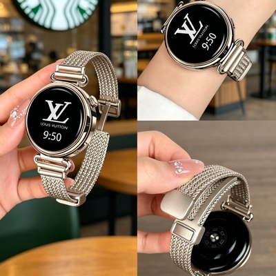 适用华为GT6pro智能手表新款表带watch5高级感女款磁吸GT5金属编织米兰尼斯GT4男款41mm腕带46mmGT3原装配件