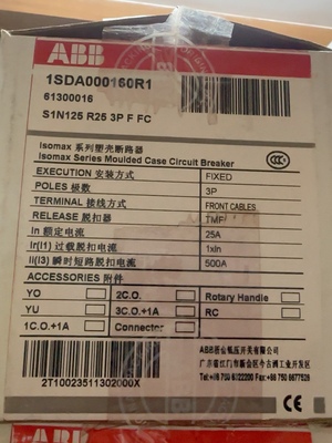 原装ABB断路器 1SDA000160R1