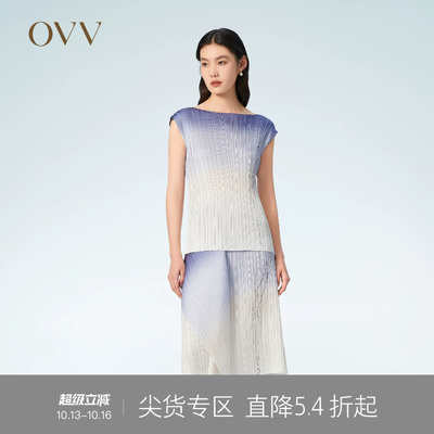 OVV春夏简约无袖印花上衣