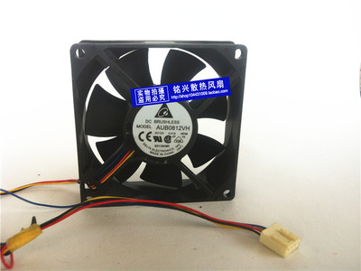 台达 DELTA 8025 8CM 0.41A PWM自动控速CPU散热器风扇AUB0812VH