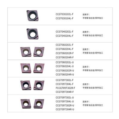 不锈钢内孔刀粒CCGT060102L-F CCGT060104L-F NX2525 VP15TF