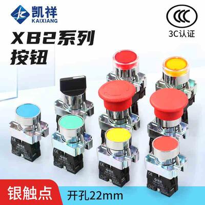 按钮开关ZB2控制启动停止自复位XB2-BA31/42/BD33/21急停旋钮平钮