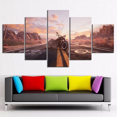 Wall Art Canvas Paintings 5 Piece HD Picture QRoad Numbers R