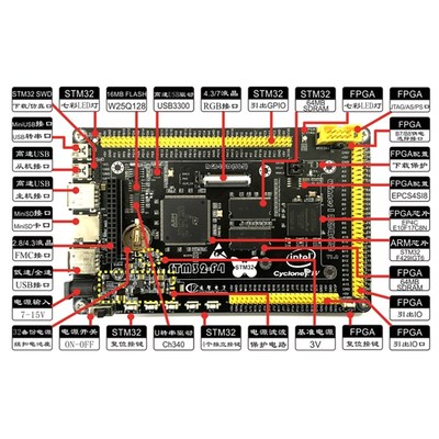 ARM+FPGA开发板 STM32F429开发板 FPGA开发板 数据采集开发板 ARM