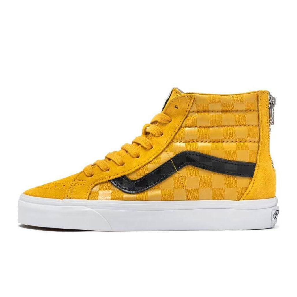 vans sk8-hi黄色帆布高帮男女同款春秋休闲运动滑板鞋VN0A5KRCF3X