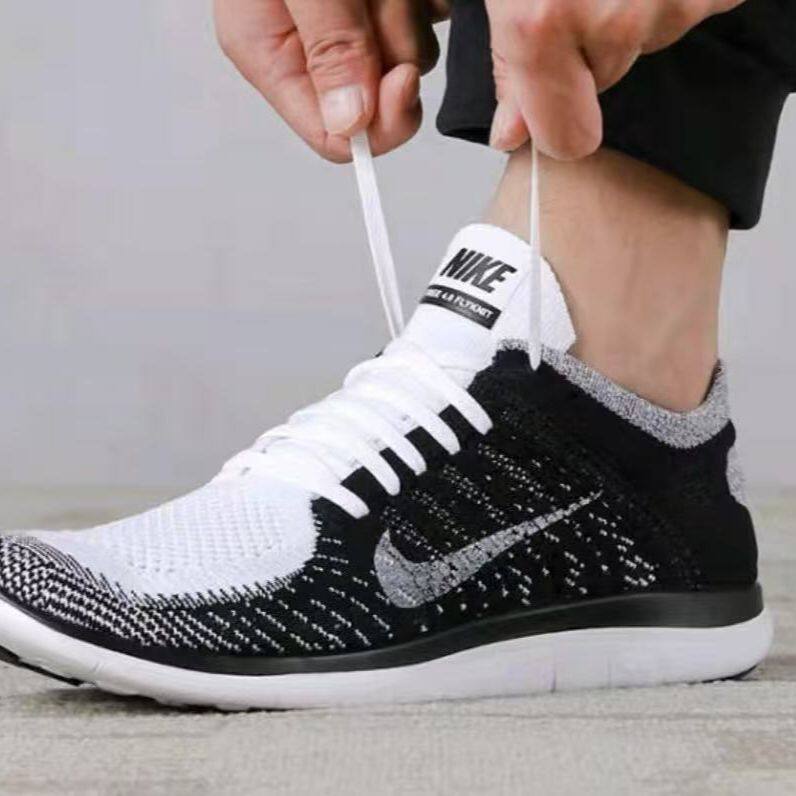 Nike Free 4.0 Flyknit 舒适减震防滑耐磨轻便透气跑鞋631053-100