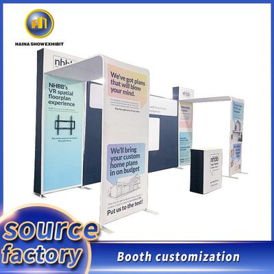 Aluminum alloy fast screen exhibition booth, hanging ring ad
