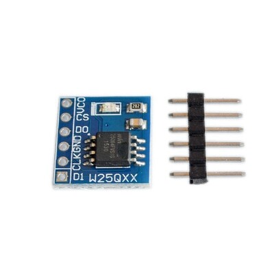W25Q64 64Mbit 8MByte FLASH储存模块 DataFlash SPI接口 BV FV