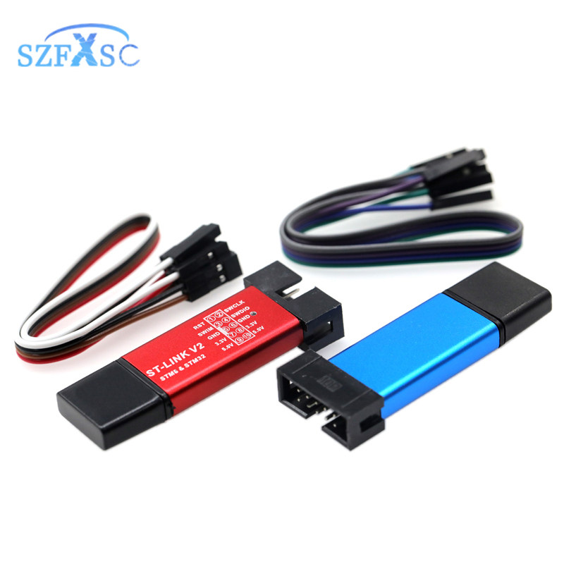 ST-LINK V2下载器 stlink STM8/STM32仿真器编程器 烧录线 调试器