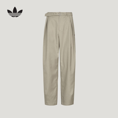 adidas阿迪达斯三叶草男静奢甄选系列休闲梭织宽松运动裤 KU8925