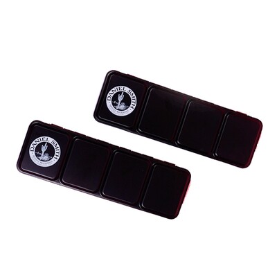 DS史密斯半块固体水彩颜料w12/24色铁盒套装点状色卡套装