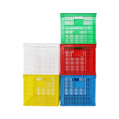 添亦大号方形塑料筐周转筐r工厂用胶框周转箱快递筐487圆眼筐外52