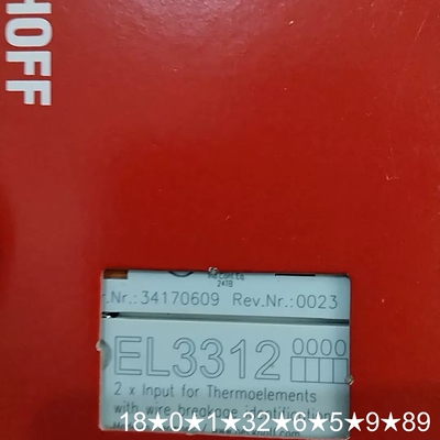 EL3312模块，2路热电偶输入，带线断检测功能。制