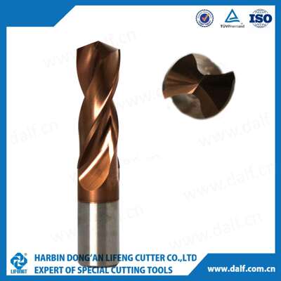 柄部直径25mm切削直径20mm 整体硬质合金内冷钻头