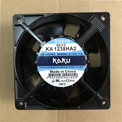 全新KAKU卡固KA1238HA2 12038 220V 0.13A含油耐高温防水散热风扇