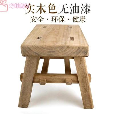 原木风格怀旧方凳香樟木小板凳四角八叉凳实木小木凳全榫卯矮凳子