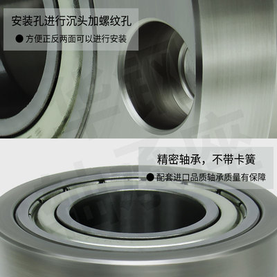 KFD双轴不带卡簧圆法兰组件带座轴承BGRC BFR62 固定轴承座17-50