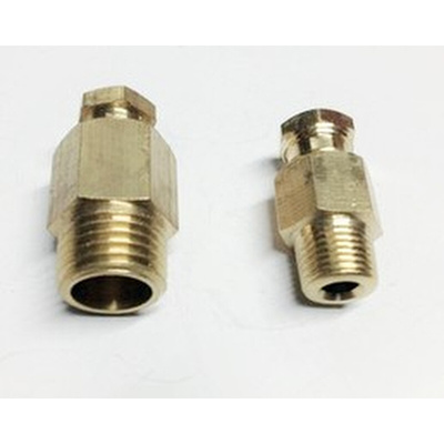 。铜外丝卡套直通 M5-4-6mm M6 M8X1 M10X1 外牙卡套内卡油管接头
