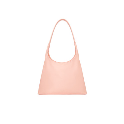 FIBRENO 小号牛皮HOBO包平纹粉色DIECI HOBO BAG MINI  BABY PINK