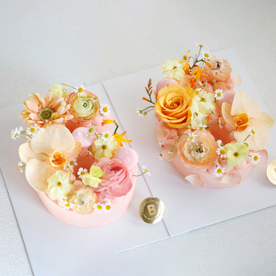 BITEOLOGY  C040鲜花INS网红数字字母心形生日蛋糕 北京上海同城