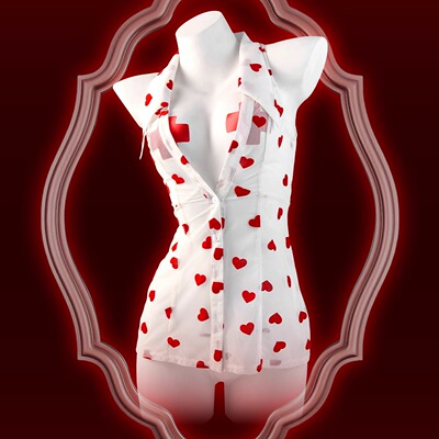 Zerosophy性感透视网纱护士服cos