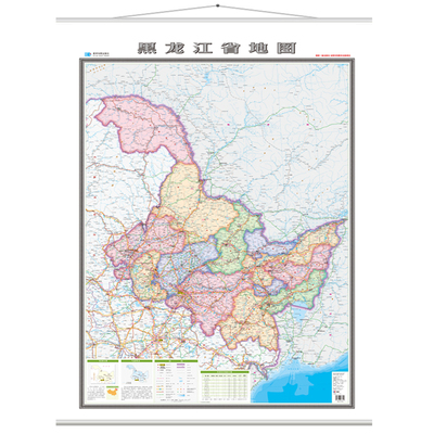 黑龙江省地图贴图挂图2026版