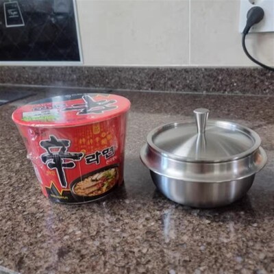 韩国直邮cookever不锈钢B石锅款带盖汤锅焖饭煲仔饭锅迷你碗