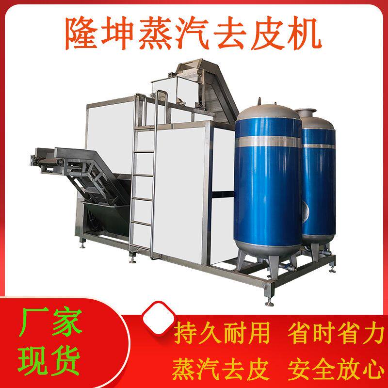 可定制全自动蒸汽去皮机 红薯洋柿子脱皮机 农产品深加工去皮设备