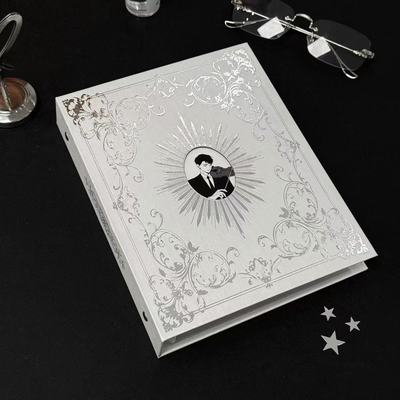 简约无属性银色A5卡册四宫格ins风3寸小卡拍立得收纳相册展示册