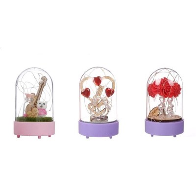 Copper Wire Glass LED String NighDt Light Dome Lamp Home Dec