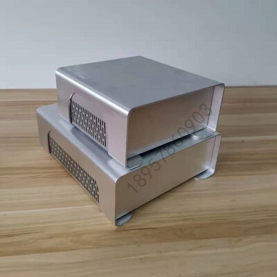 迷你桌面小机箱铝外壳台式微型卧式miniITX主机保接线盒仪器设备