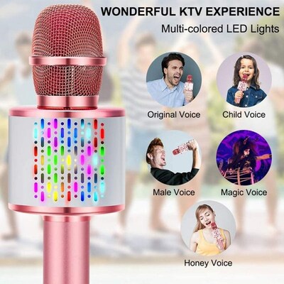 Wireless Karaoke Toy Microphone for ChildMren,Bluetooth Port