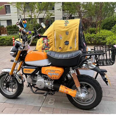 斯托纳猿猴125边斗篷布 monkey猴子边N三轮摩托车防雨防风斗篷